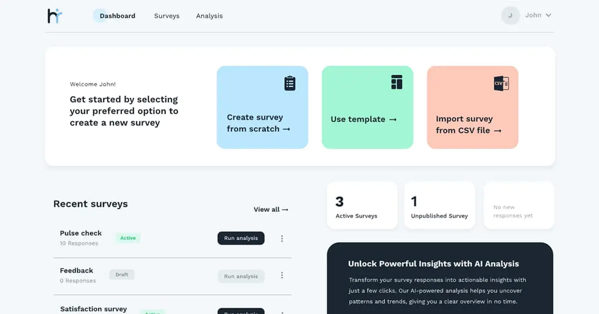 HRAI: Survey Analysis with AI for Better HR Management
